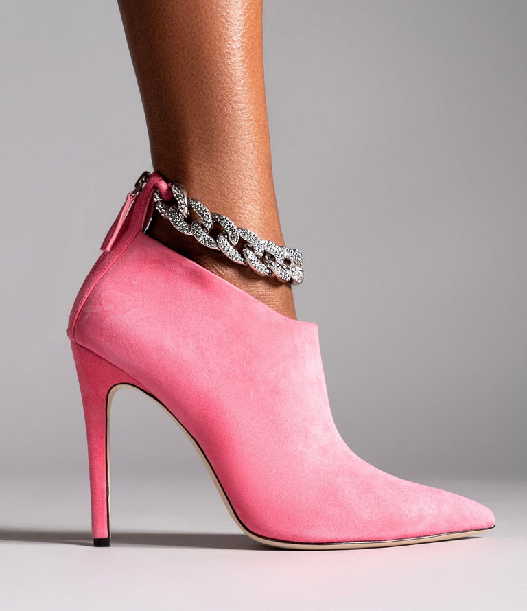 CRYSTAL CHAIN BOOT PINK – AMINAH ABDUL JILLIL